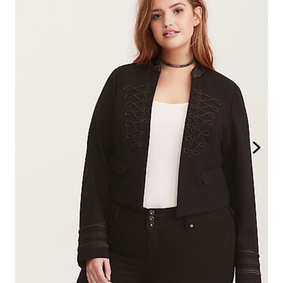 torrid | Jackets & Coats | Nwot Torrid Embellished Stretch Military ...